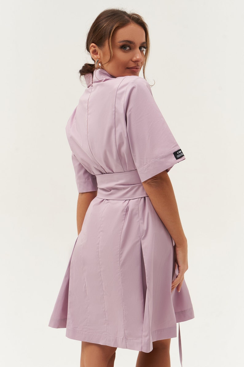 Pink Cosmetologist Dress Uniform for Beauty Masters, Medical Uniform ...