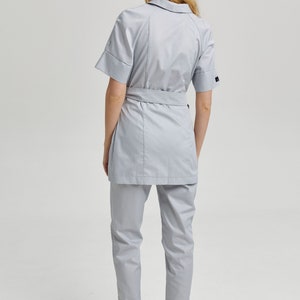 Beautician Wrap Uniform Women Dentist Clothing Nurse Uniform Scrub Set ...