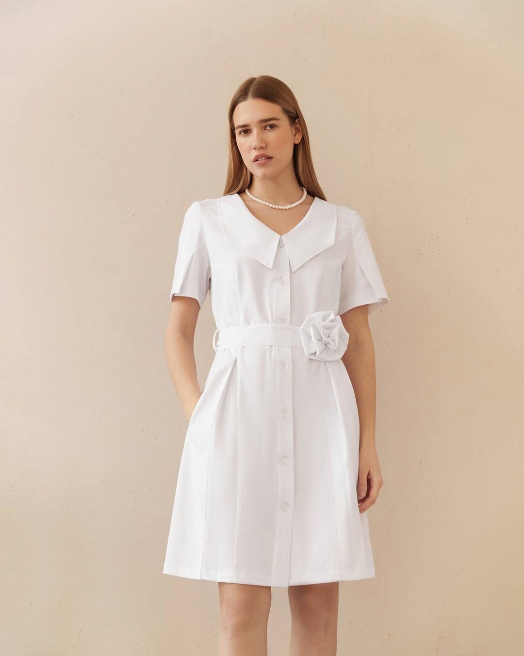 Lab Coat for Beautician Plus Size Gown for Esthetician Nurse Lab Coat ...