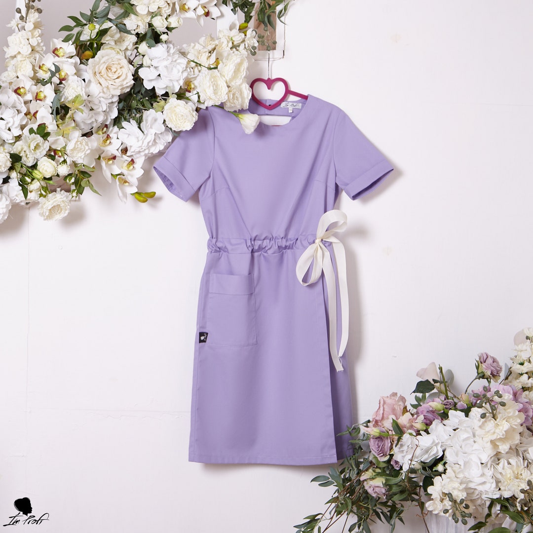 Makeup Artist Scrub Uniform Florist Uniform Dress Beautician Apparel ...