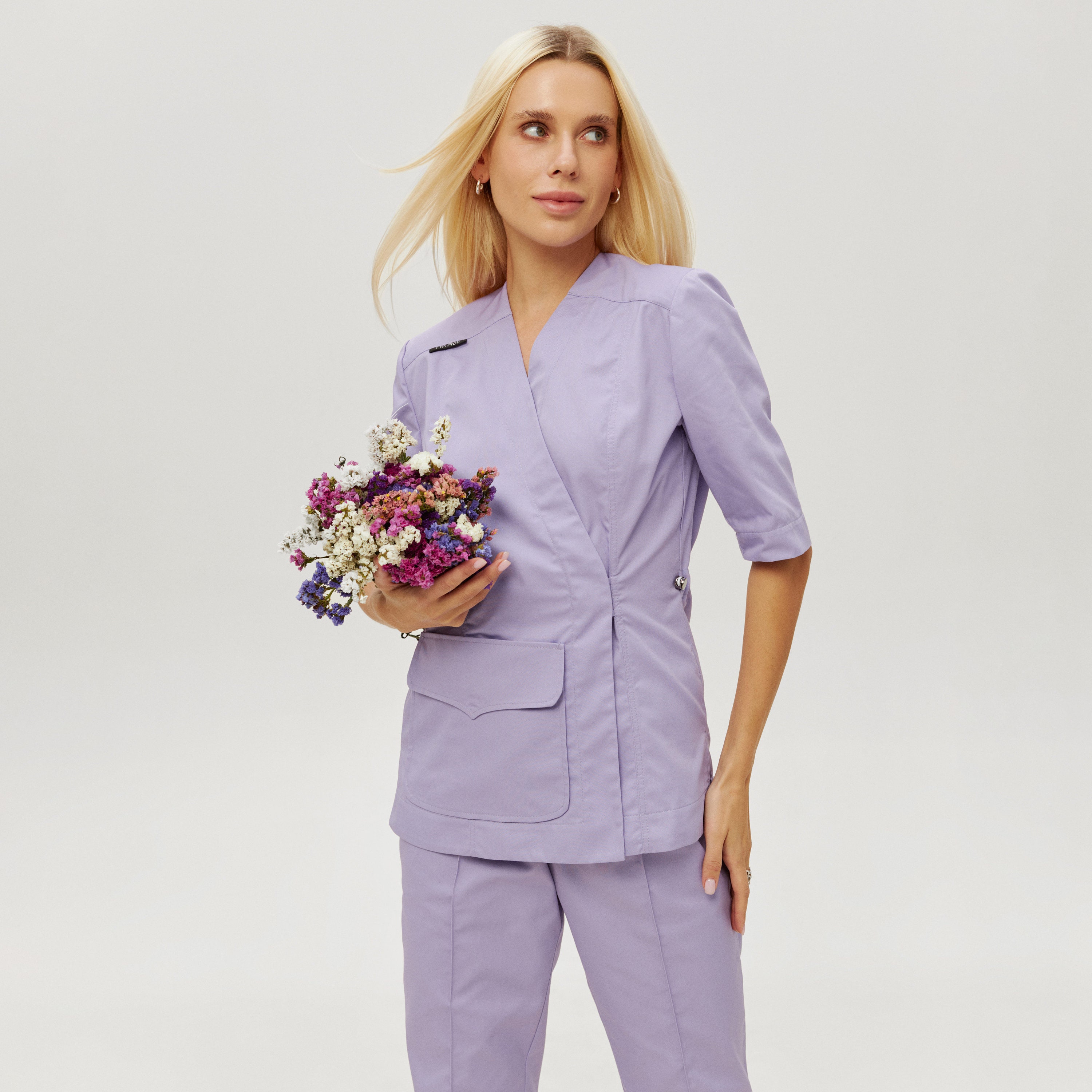 Scrub Set for Assistant Nursing Uniforms for Healthcare Worker Nurse ...