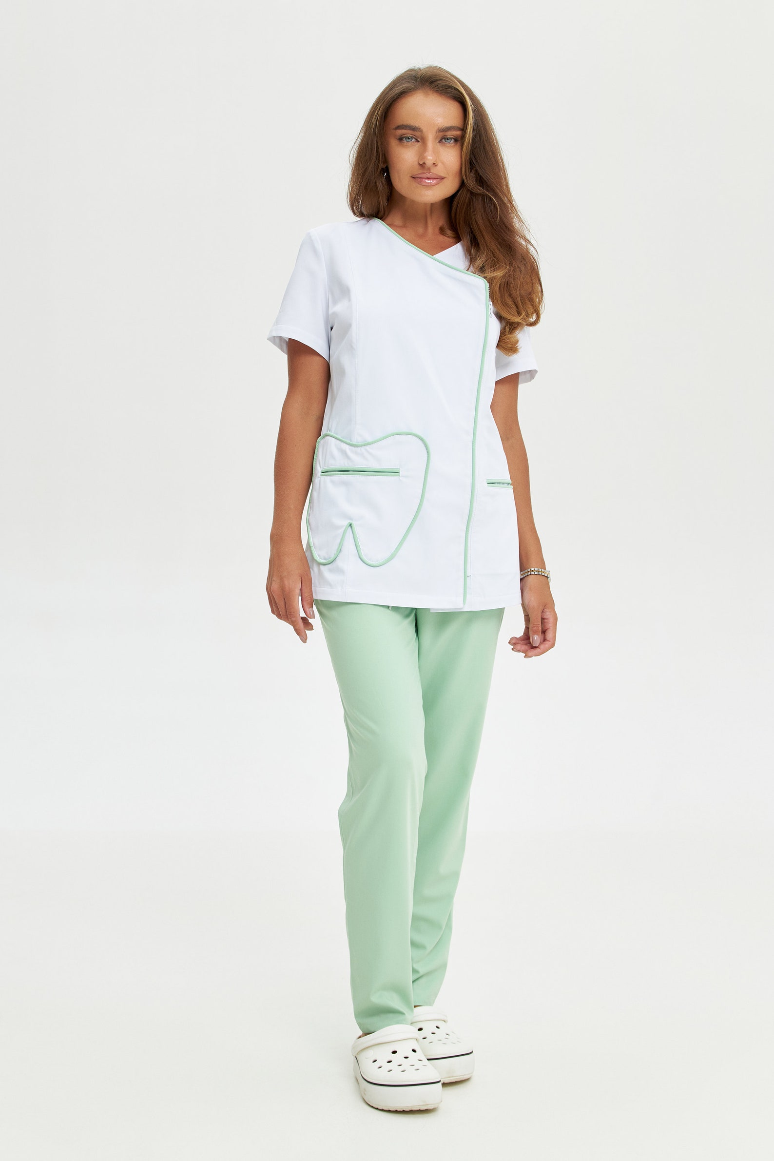 Dentist Wrap Uniform Women Dentist Clothing Dentist Uniform Scrub Set ...