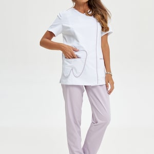 Dentist Wrap Uniform Women Dentist Clothing Dentist Uniform Scrub Set ...