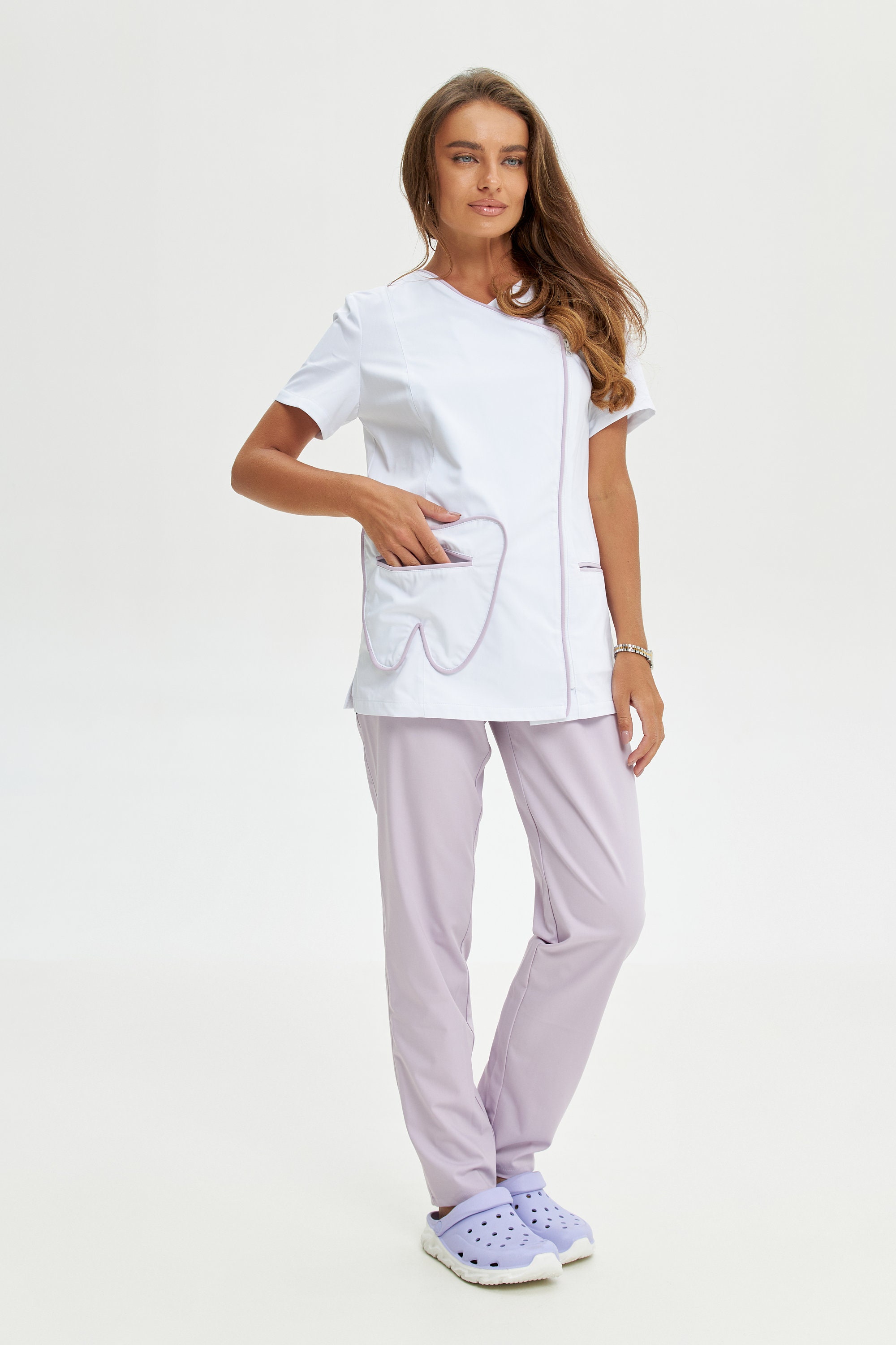 Dentist Wrap Uniform Women Dentist Clothing Dentist Uniform Scrub Set ...
