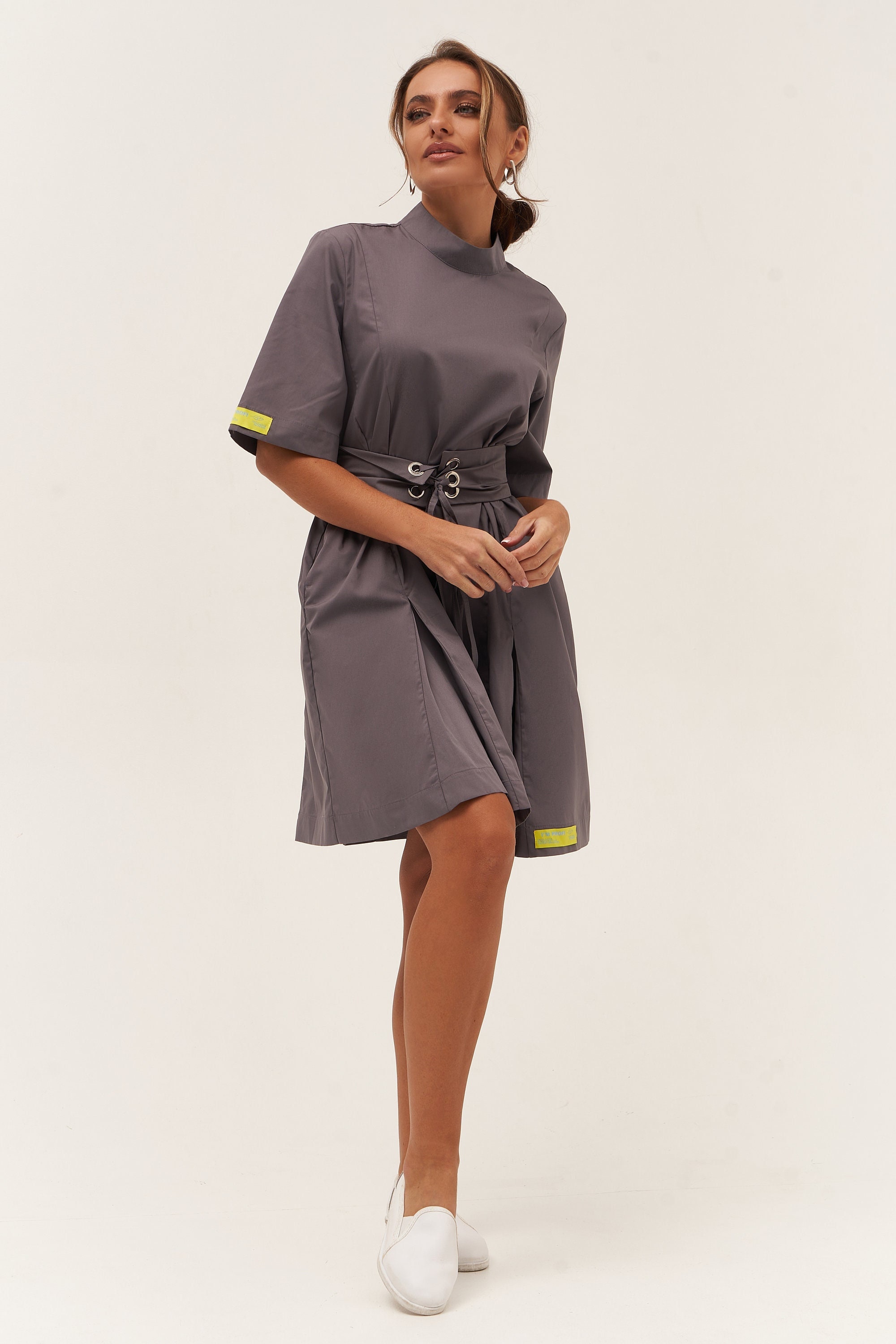 Gray Cosmetologist Dress Uniform for Beauty Masters, Uniform for ...