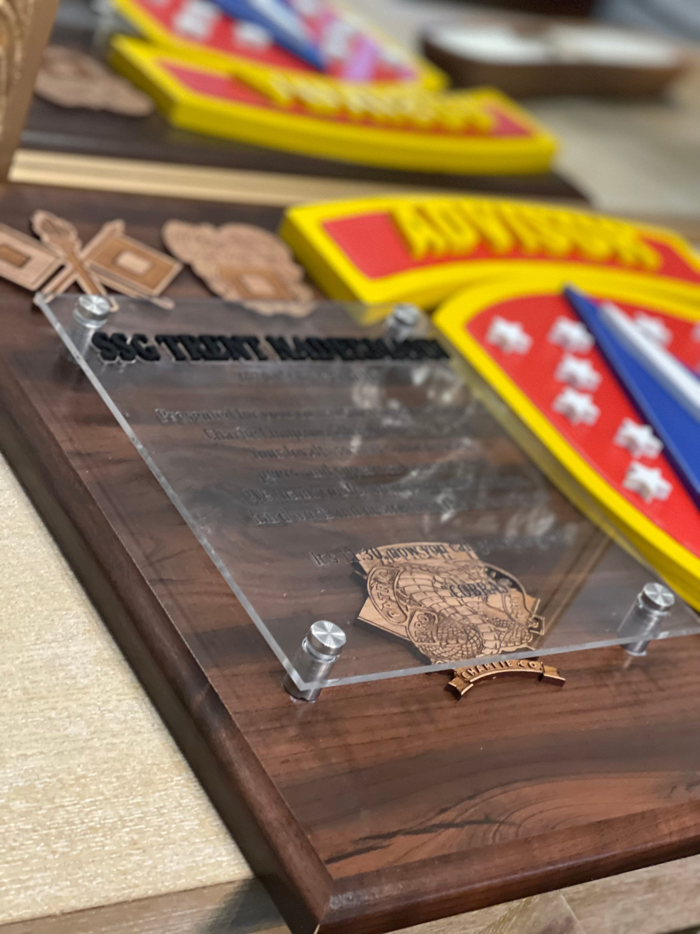 Custom Made Military Plaque - Etsy