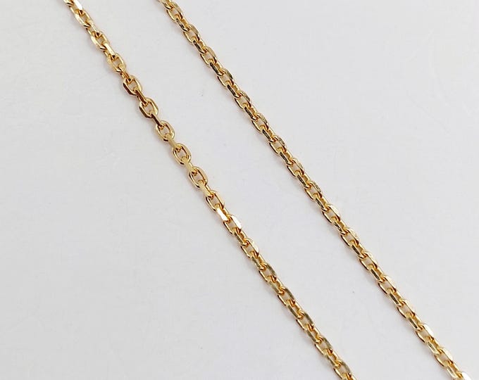 French Vintage Chain 18k Gold Convict Links 39.5 Cm, 3.00 G - Etsy