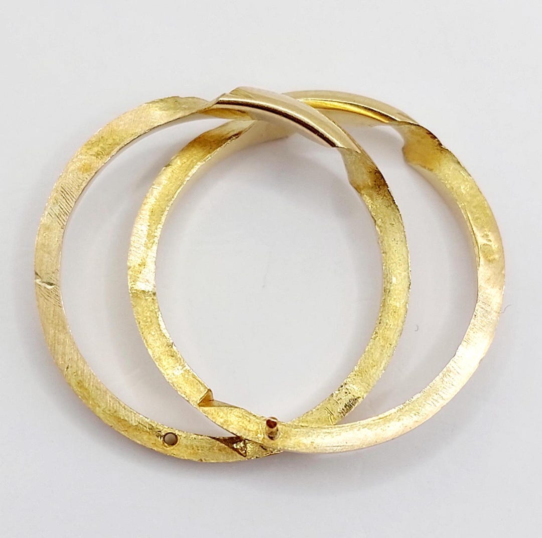 RARE French Victorian Gimmel Ring 18k Gold Finely Chiseled and NOT ...