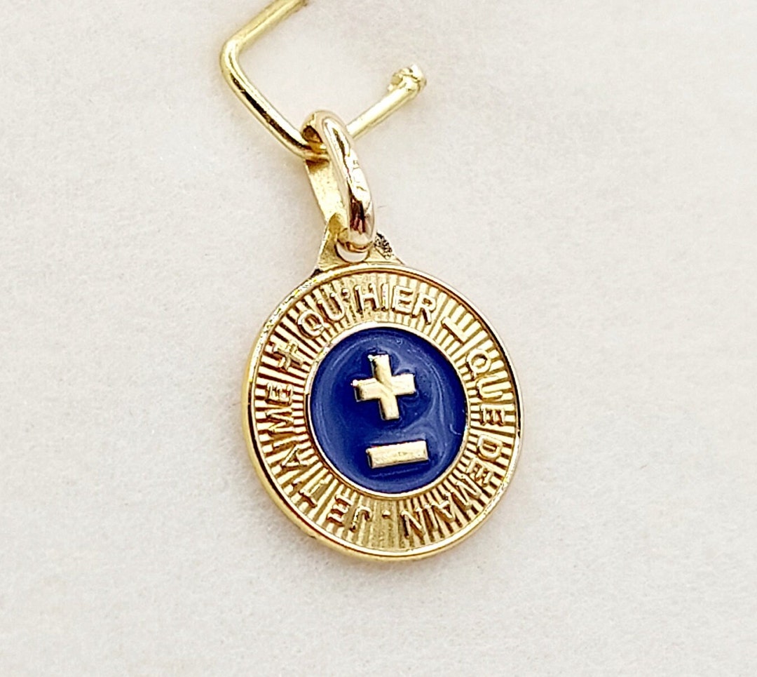 French Augis Love Charm 18k Gold "+ Qu'hier - Que Demain" L'Élégante ...