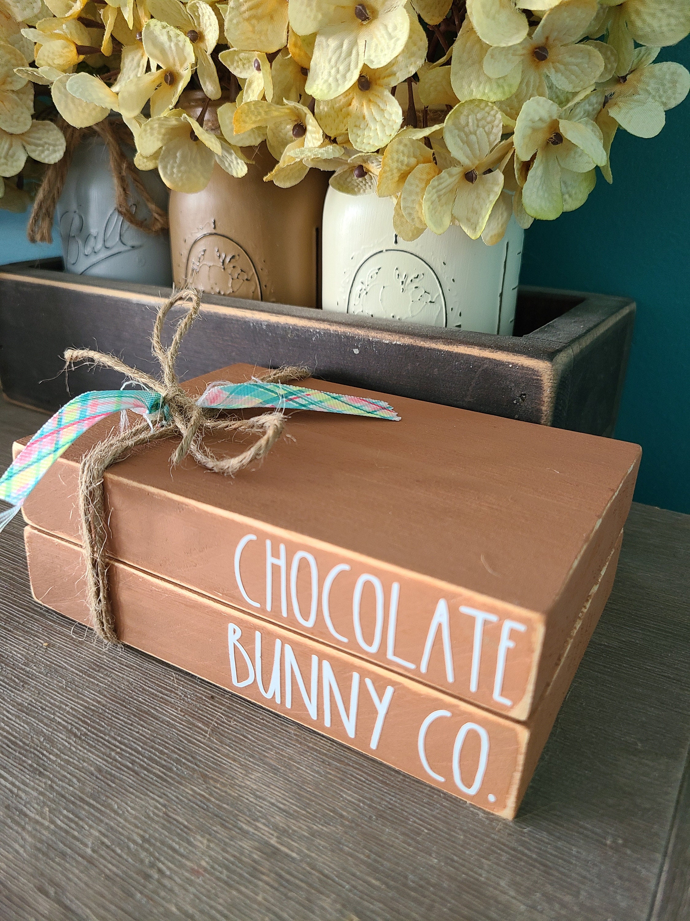 Easter Mini Book Stack Mini Book Stack Easter Decor Wood - Etsy Singapore