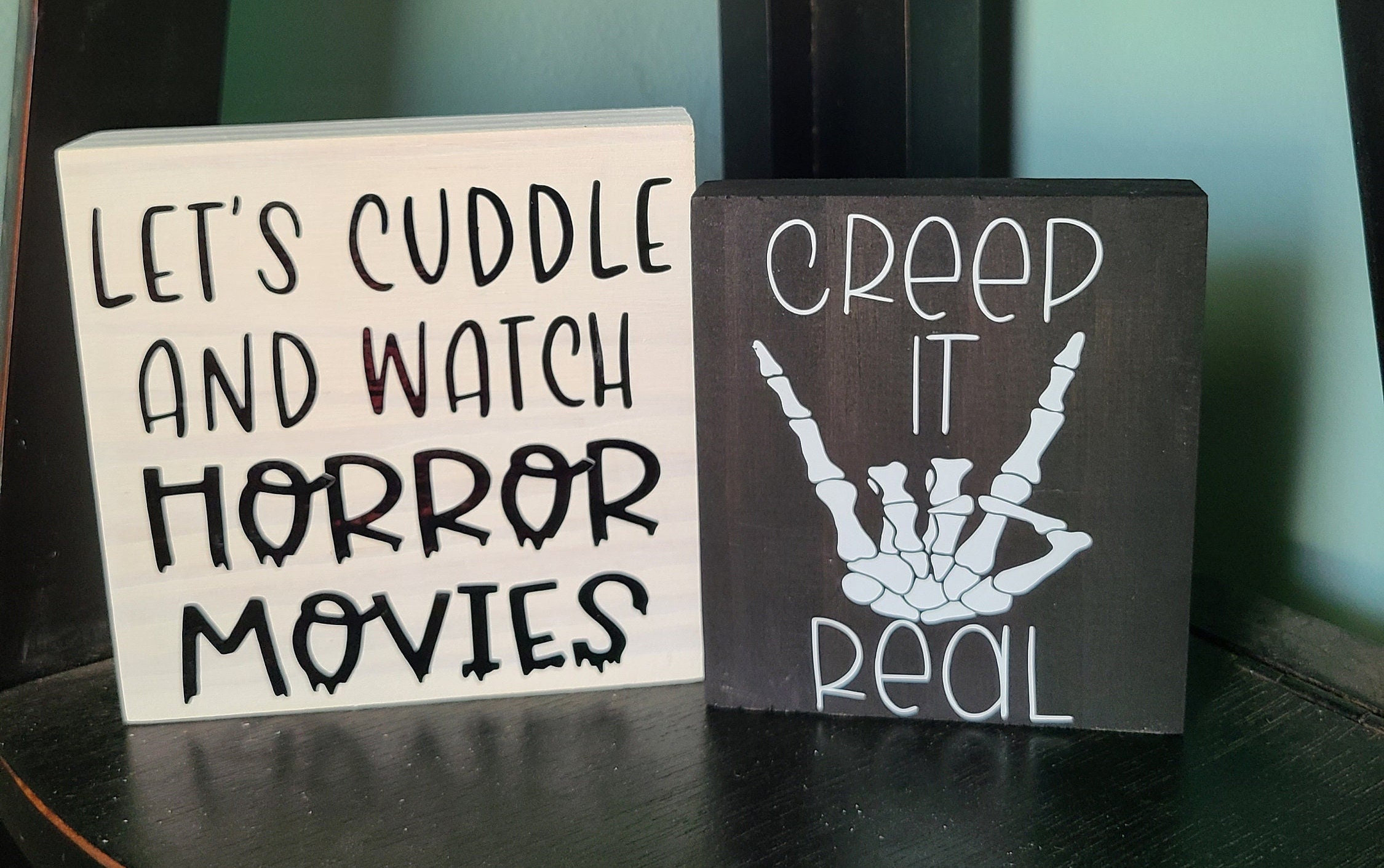 Halloween Decor Fall Decor Horror Movie Decor Tiered Tray - Etsy