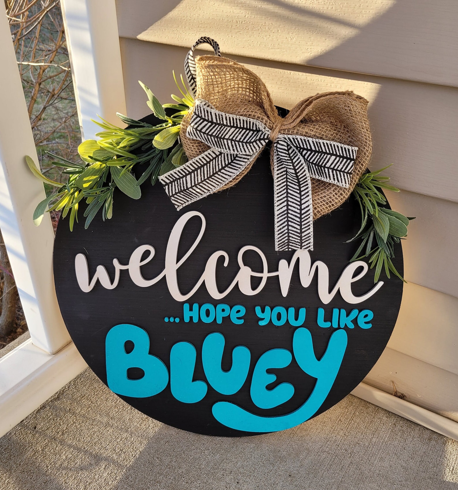 Bluey Decor, Welcome Hope You Like Bluey, Home Decor, Welcome Decor ...