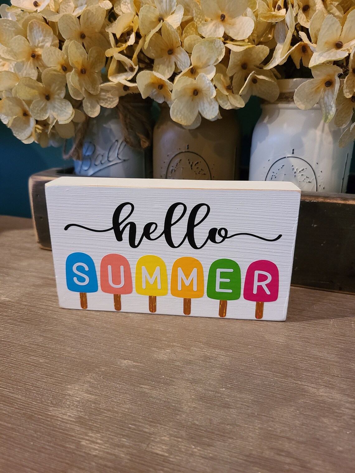 Summer Decor, Hello Summer, Wood Decor, Home Decor, Farmhouse Decor ...