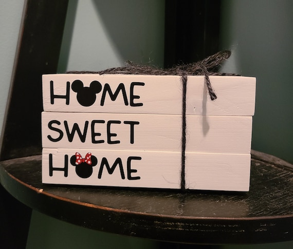 Mini Book Stack Disney Decor Mickey Mouse Decor Minnie | Etsy