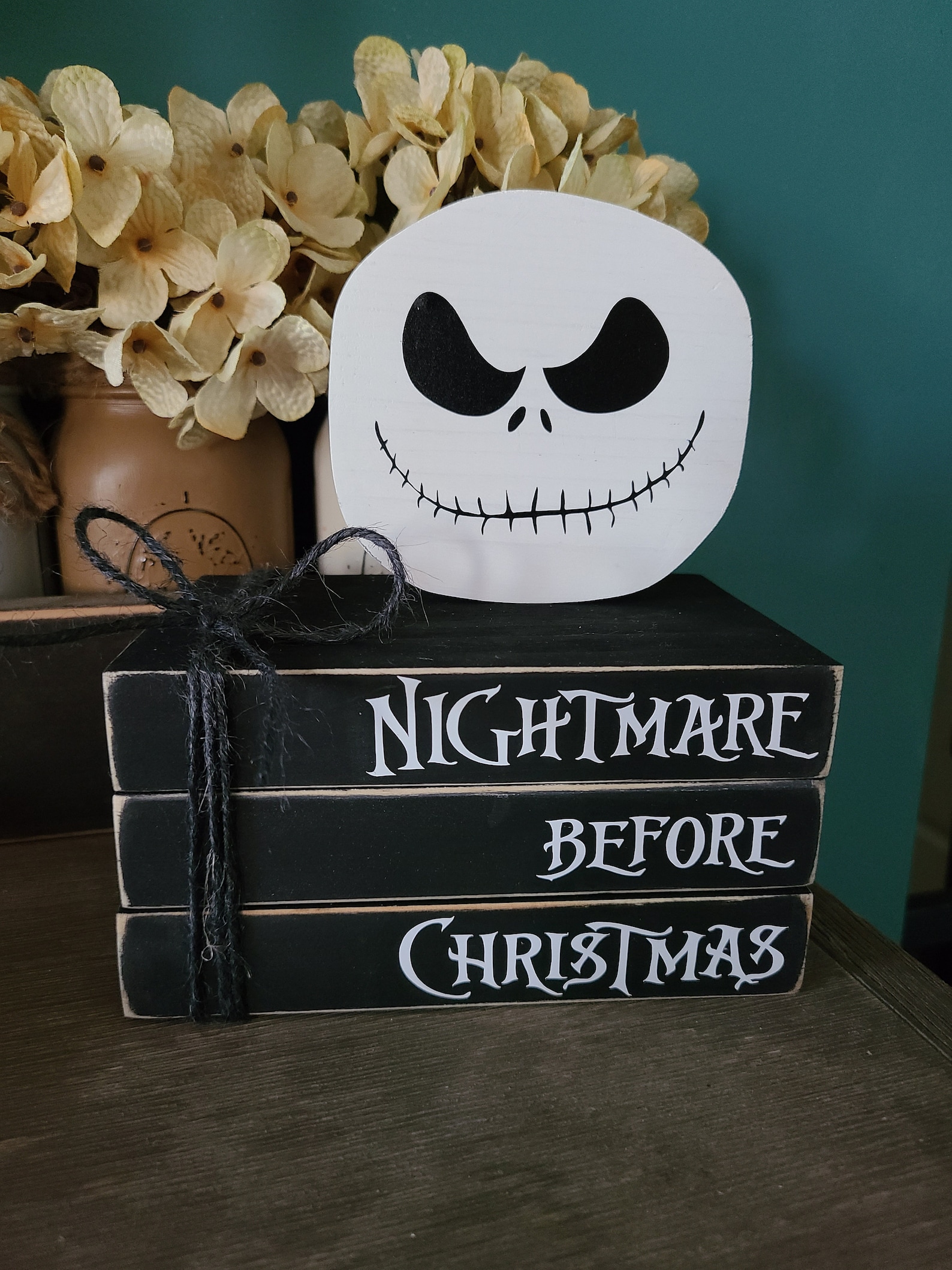 Mini Book Stack, Halloween Book Stack, Nightmare Before Christmas, Jack ...