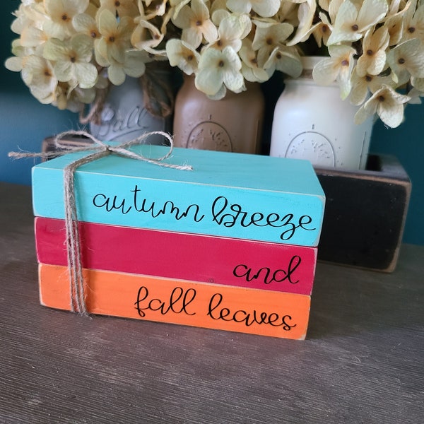 Fall Book Stack - Etsy