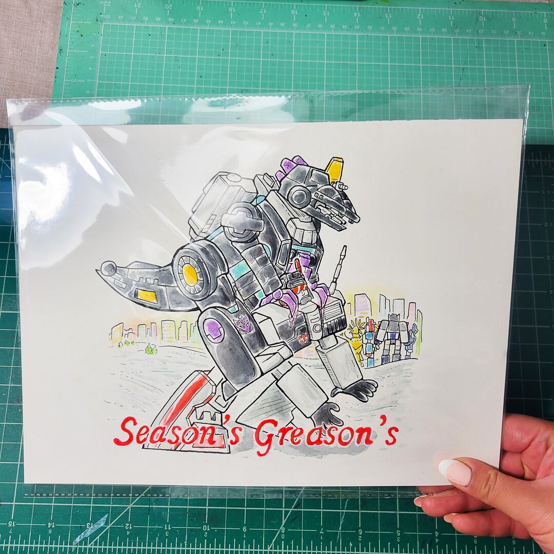 Metroplex and Trypticon Season's Greasons Original Watercolor Art Piece ...