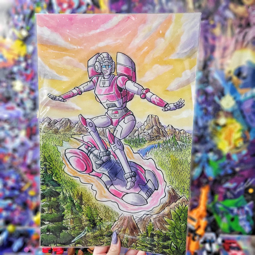 11"x17" Arcee Cruising in the Sky CLEARANCE - Etsy
