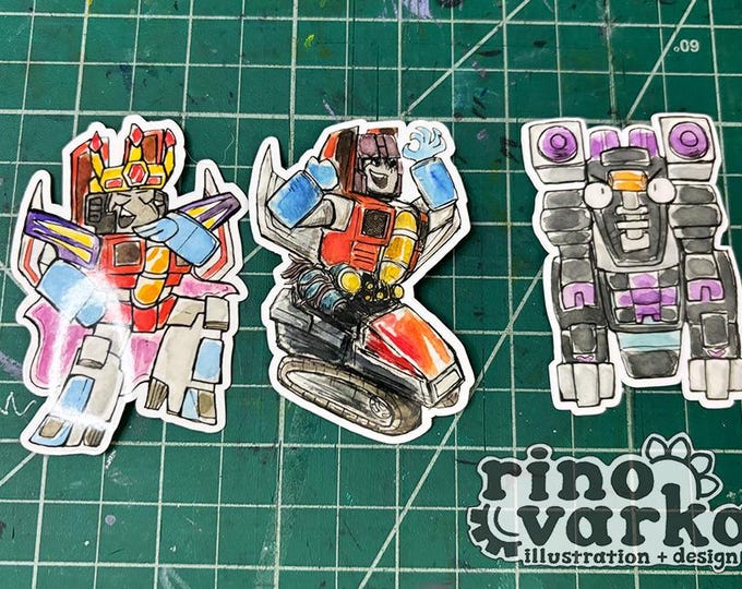 Decepticon Dot Eye Chibi Stickers - Etsy