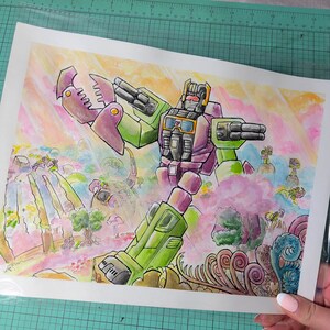 War for Cybertron Scorponok AU Original Watercolor Art Piece - Etsy