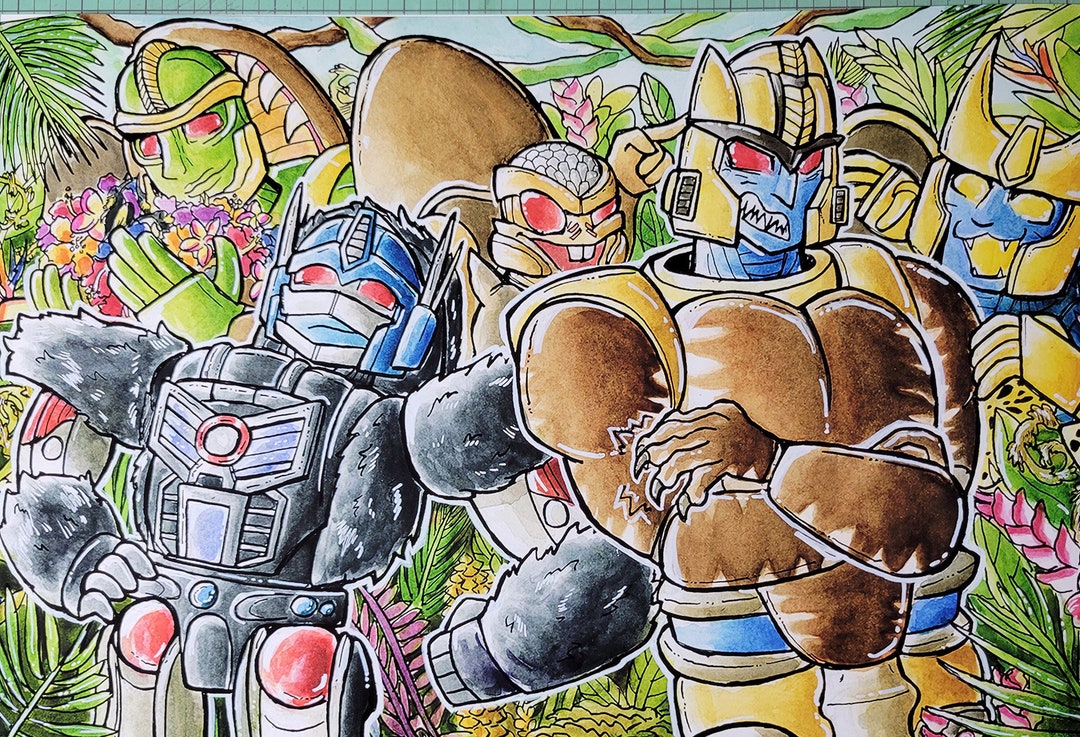 Beast Wars Maximals in the Jungle PRINT CLEARANCE - Etsy