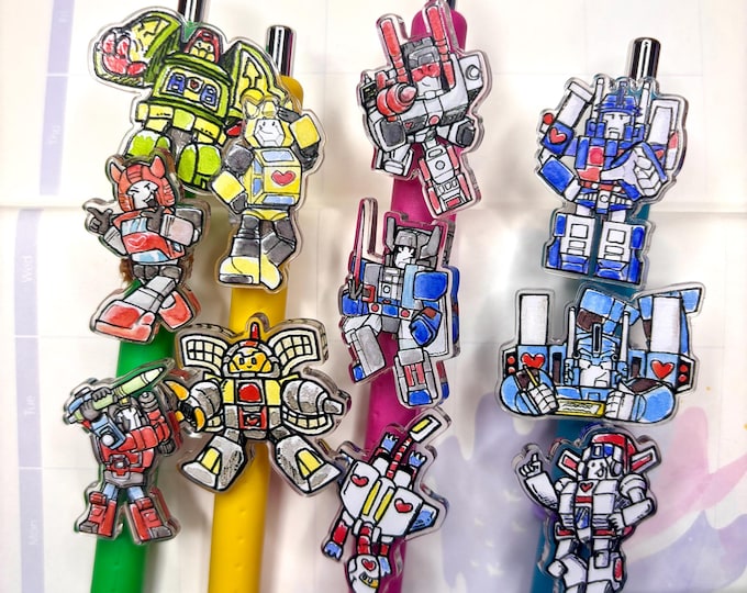 Assorted Autobot Transformers Aceylic Pin / Pen Charms - Etsy
