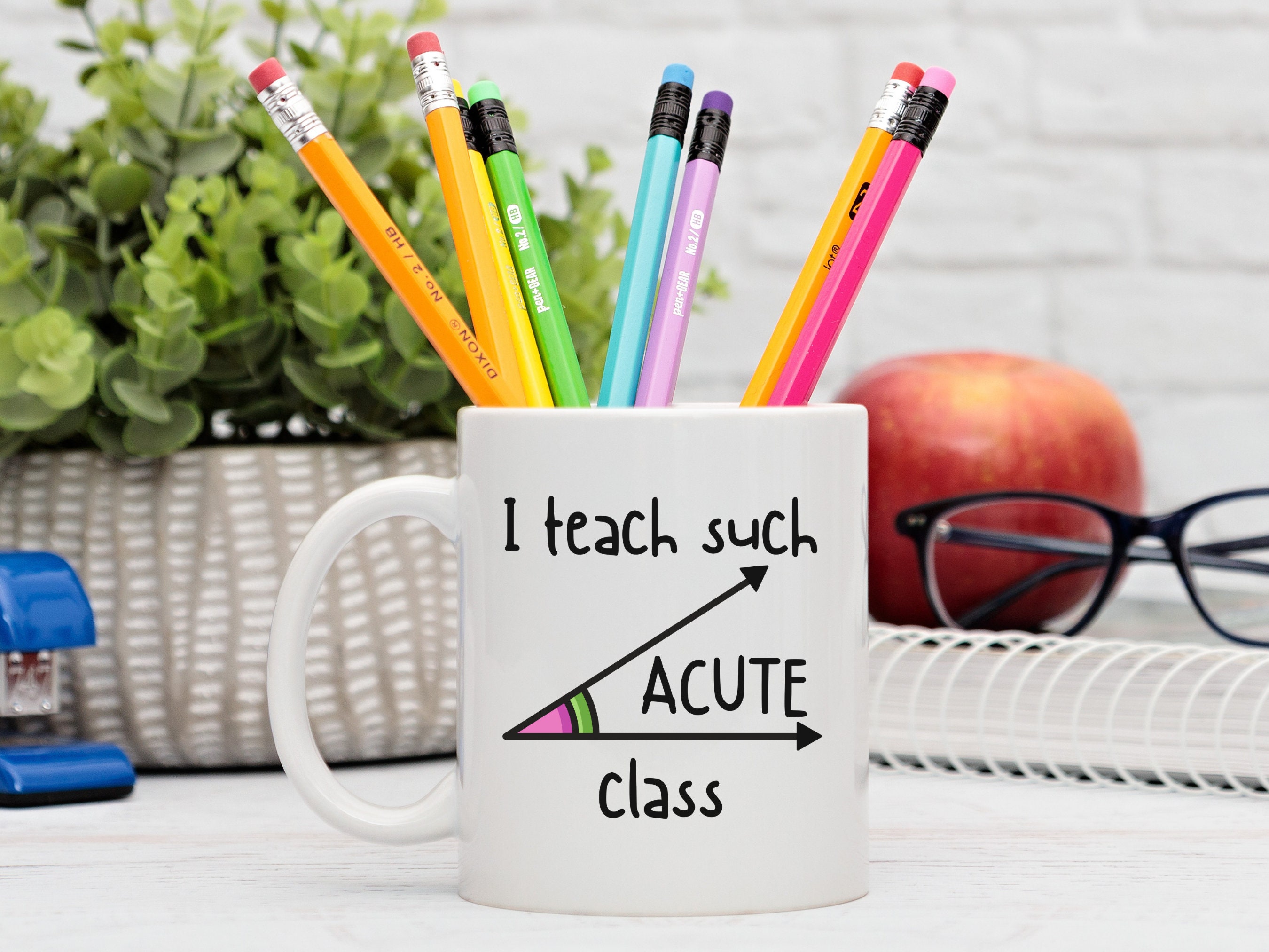 Acute Angle Math Teacher Mug Gift for Teacher Appreciation Teacher ...