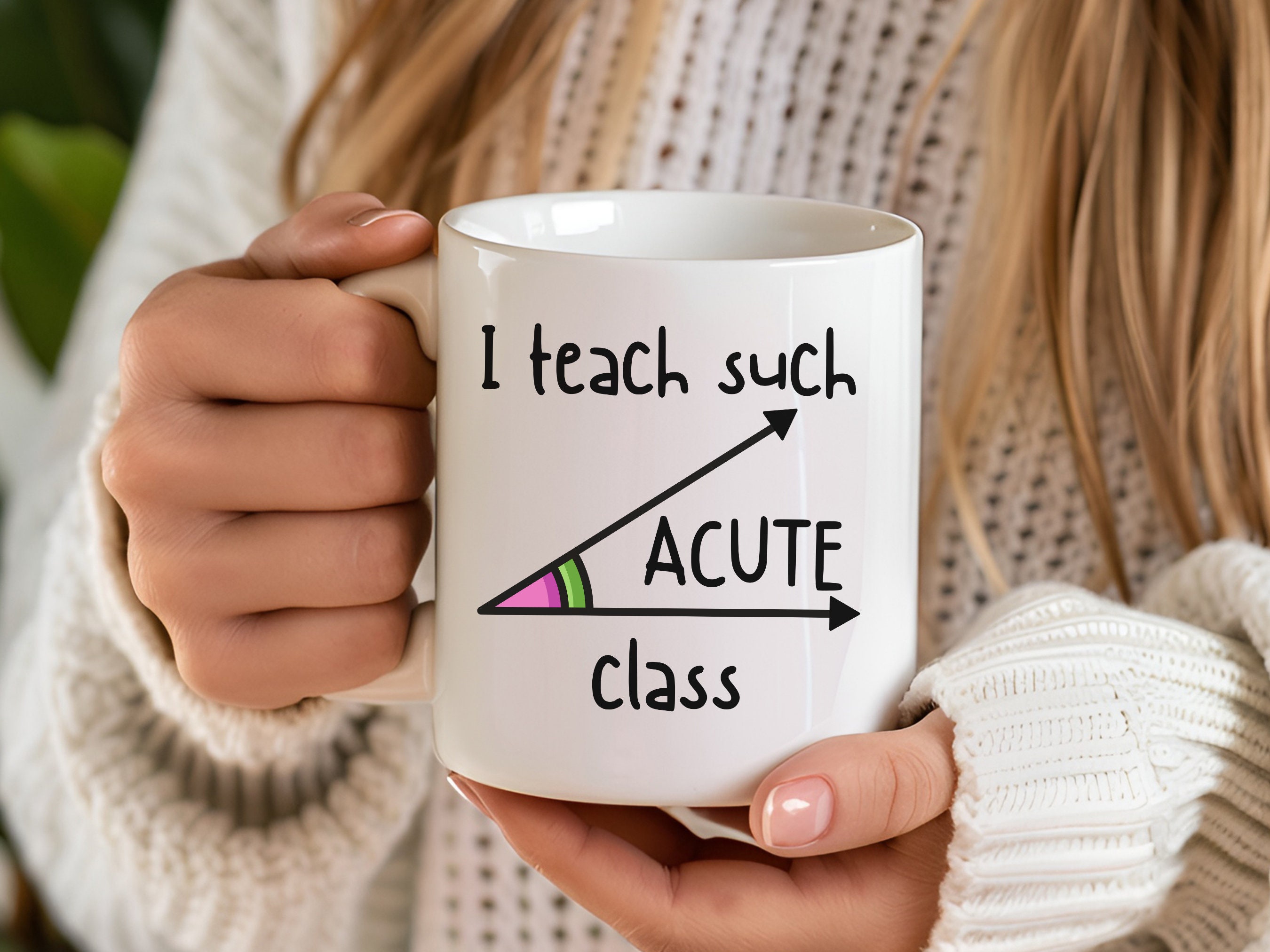 Acute Angle Math Teacher Mug Gift for Teacher Appreciation Teacher ...