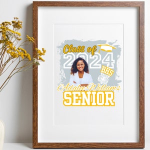 Class of 2024, Graduation Template, Canva Template, Graduation Gift ...