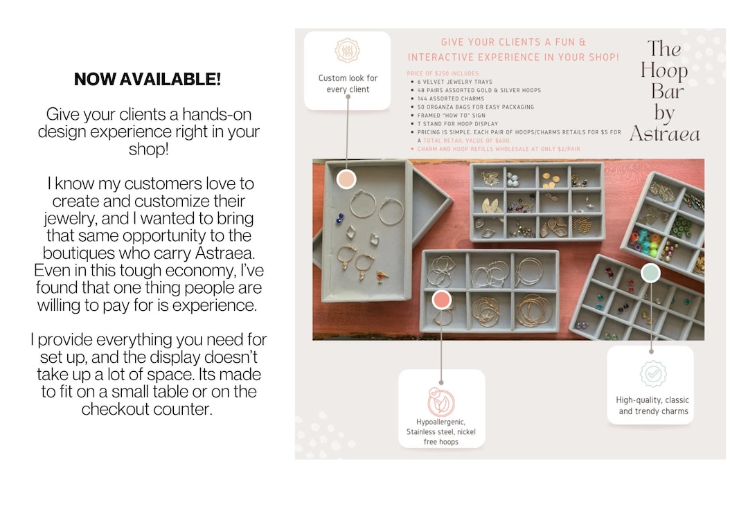 Hoop Charm Bar Starter Kit - Etsy