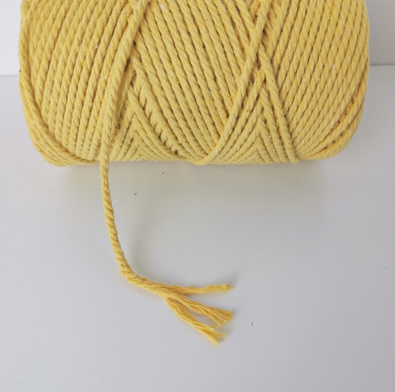 3MM MACRAME CORD SPOOLS, 3 Twist 500gr ~140metres, String, Natural ...