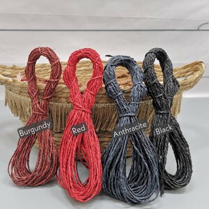 PAPER RAFFIA CORD, Diy Craft Twine, Macrame String, Gift Wrapping Rope ...