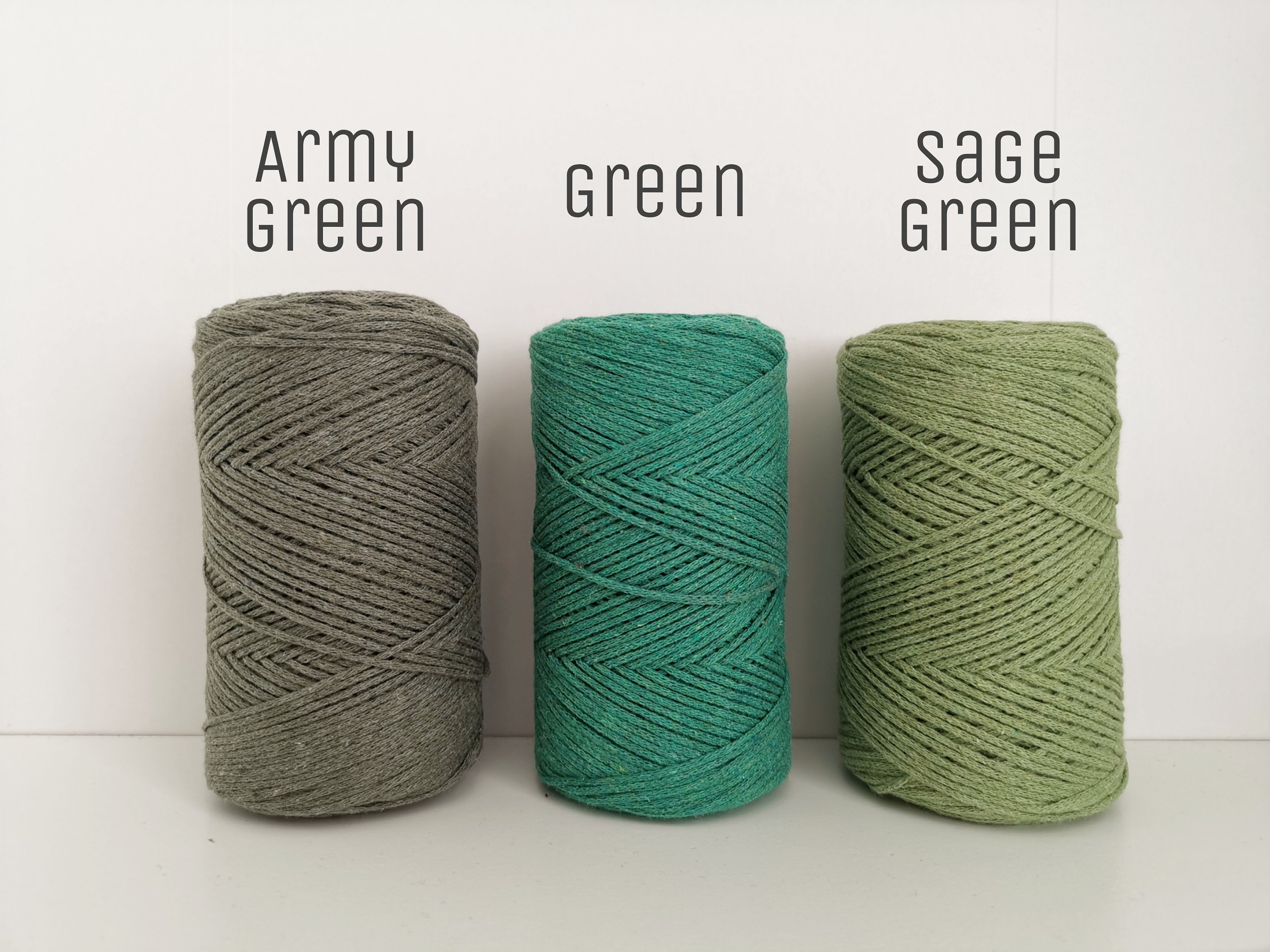 2mm BRAIDED COTTON CORD, Macrame String, Macrame Cotton Cord, Braided ...