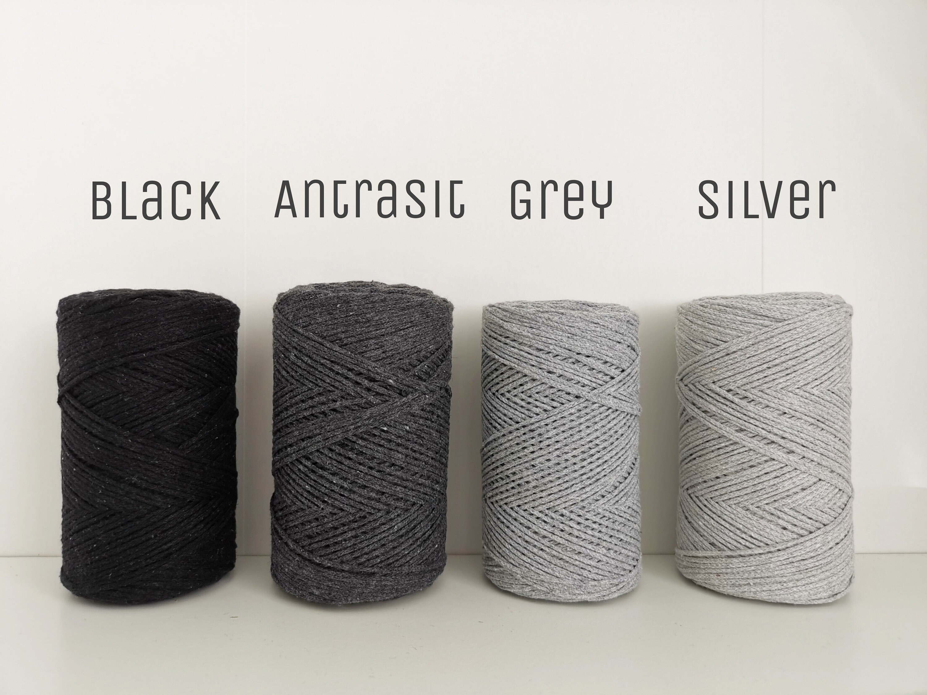 2mm BRAIDED COTTON CORD, Macrame String, Macrame Cotton Cord, Braided ...