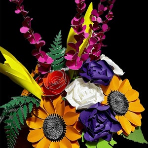 Summer Theme Paper Flower Bouquet - Etsy