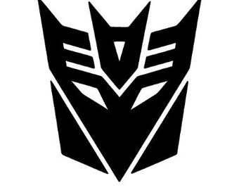 Transformers Decepticon Symbol Vinyl Sticker - Etsy