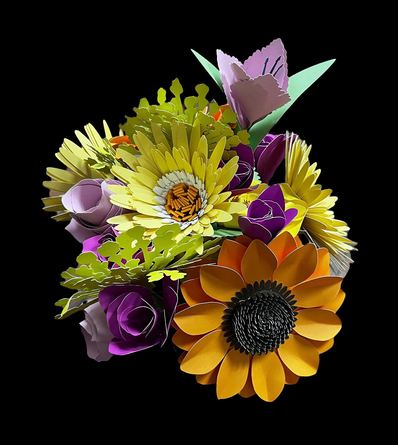 Summer Theme Paper Flower Bouquet - Etsy