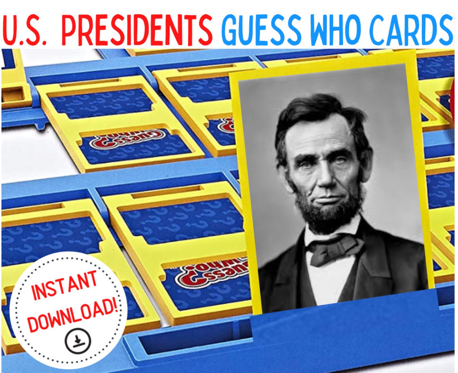 US Presidents Guess Who Printable Guess Who United States | Etsy