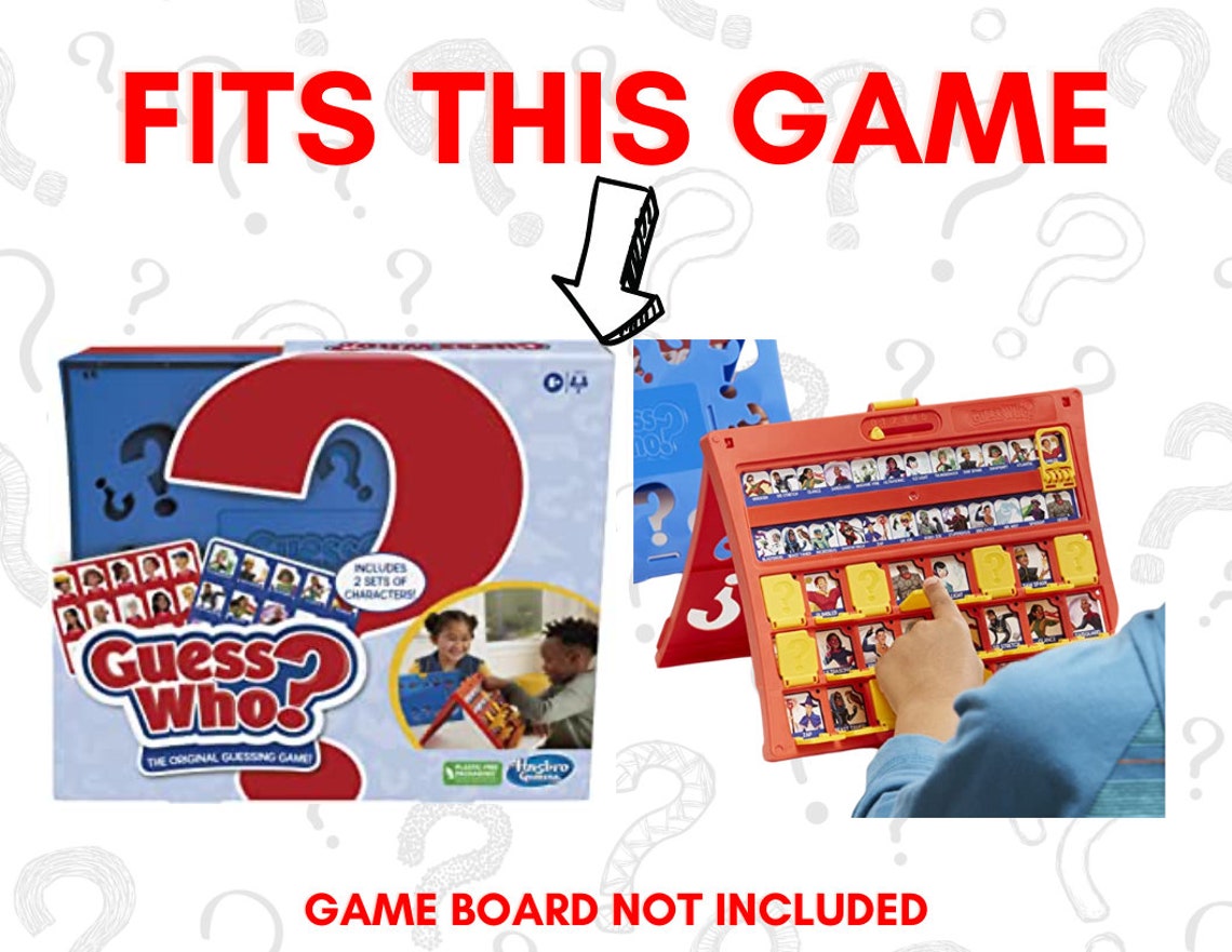 Custom Editable Guess Who 2.0 Printable Guess Who Guess - Etsy