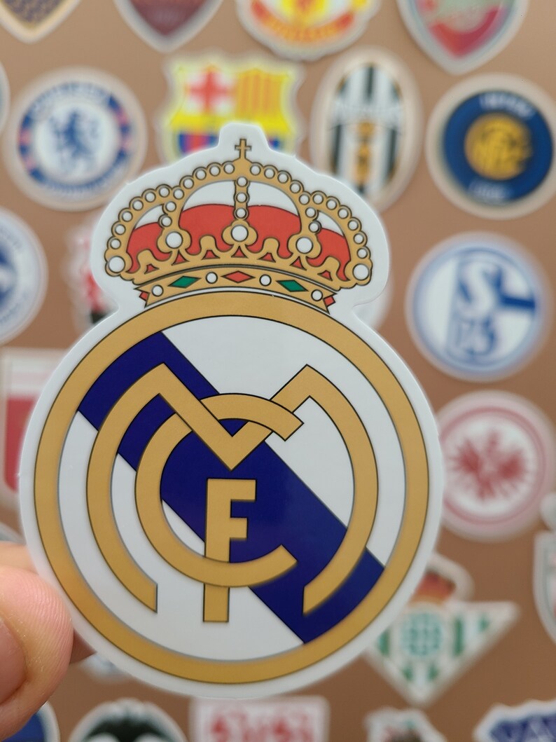 50 voetbalteamsstickers Manchester Real Madrid PSG, Bayern Arsenal ...