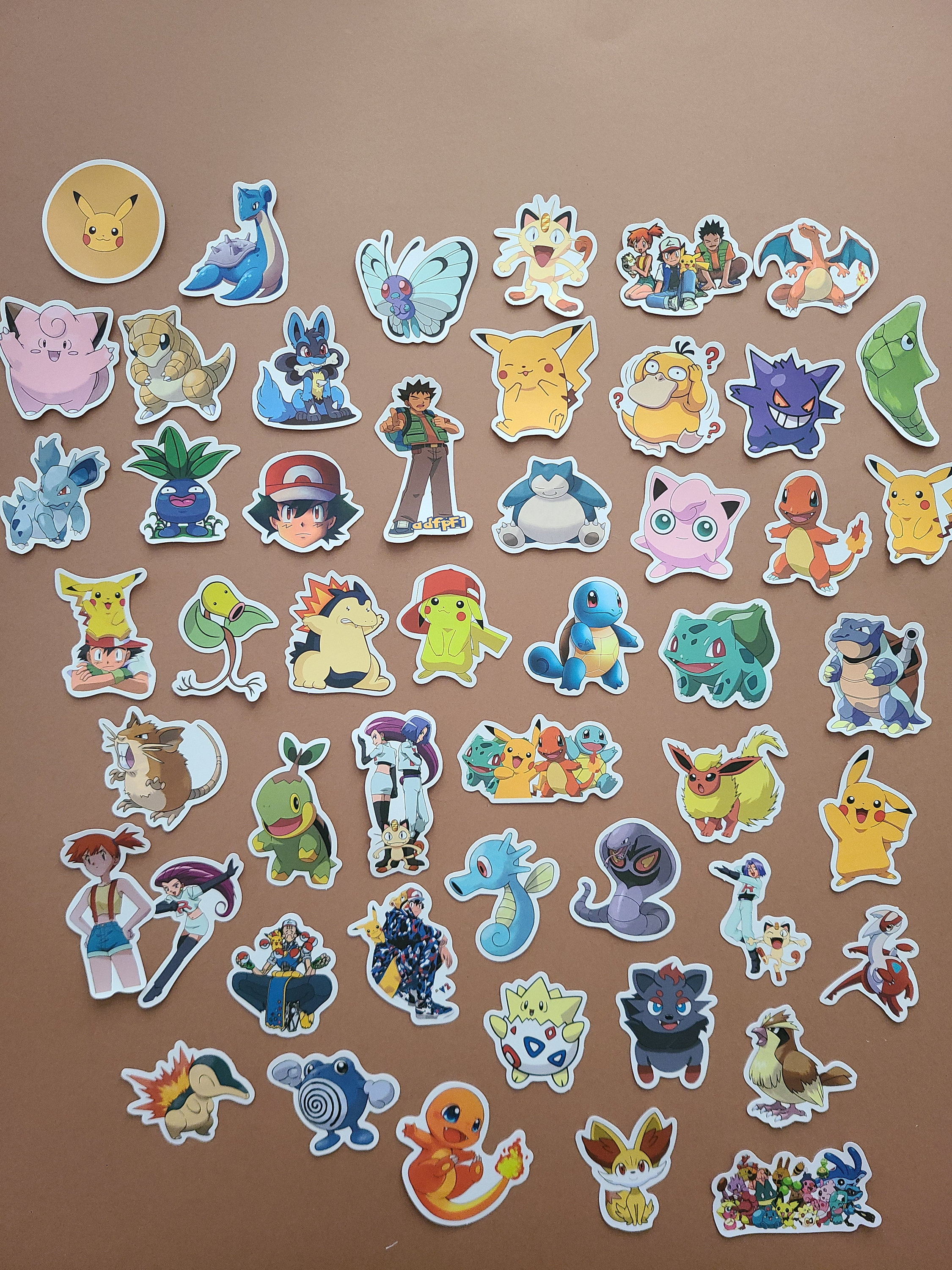 50 Pokemon Stickers Pikachu Bulbasaur Charizard Squirtle Japan Anime ...