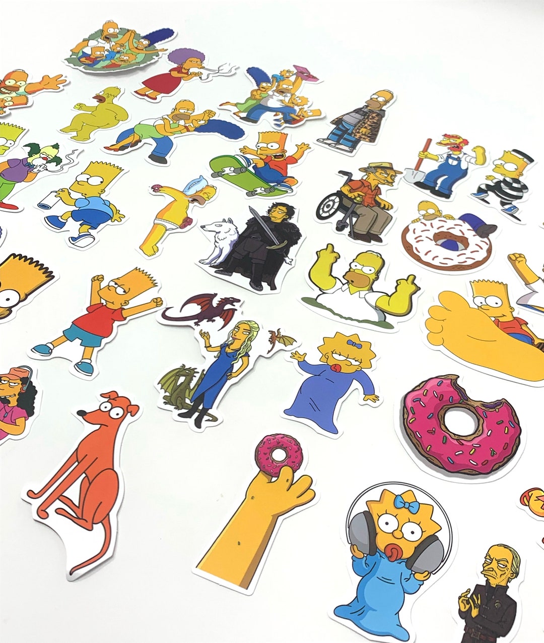 50 Simpsons Stickers Homer Bart Lisa Matt Groening - Etsy