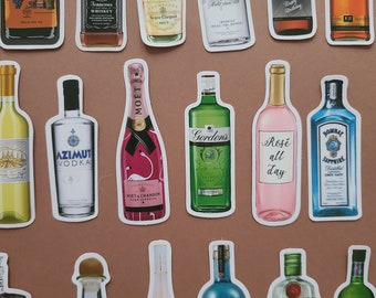 36 Cute Cocktail/alcohol Planner Stickers - Etsy