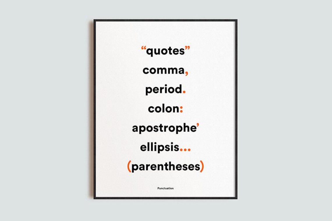 Minimalist Digraph Punctuation Dashes Prints | Classroom Decor ...