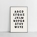 ABC Poster Handwritten Minimal | Black and White | Classroom Decor ...
