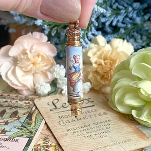 Rare Victorian Telescopic Pencil, FAIRCHILD, Gold Enamel Swiss, Antique ...