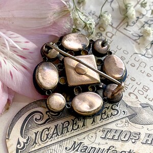 Antique Mourning Jewelry, Victorian Crepe Stone Mourning Brooch ...