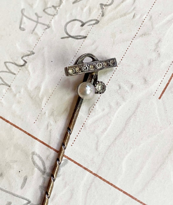 Antique paste stick pin, Victorian cherry cherries pe… - Gem