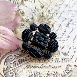 Antique Mourning Jewelry, Victorian Crepe Stone Mourning Brooch ...