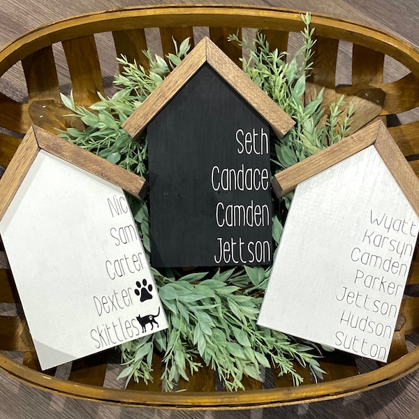 House Shaped Sign - Etsy